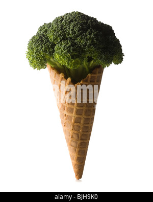 Broccoli in ice Stock Photo - Alamy