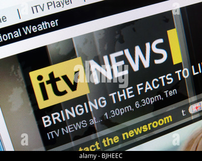 Screen shot of web page - ITV Player, TV on demand website Stock Photo ...