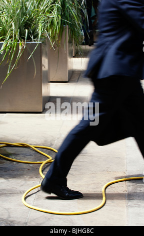 Trip Over Wire Cable Or Cable Stock Photo - Alamy