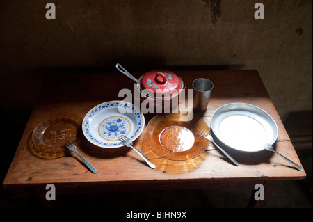 Possessions inside a poor Muslim family home. Rwanda Stock Photo - Alamy