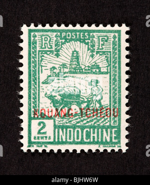 Postage Stamp from French Indochina Stock Photo - Alamy