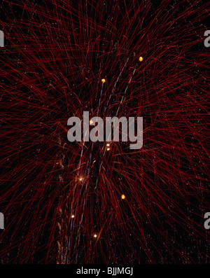 Japan, Kyoto, Hanabi Fireworks display or Flowers Of Fire Stock Photo ...