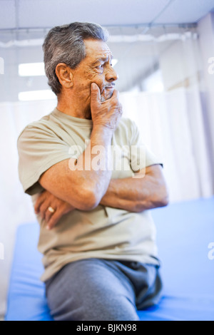 The leg of a disabled person crossed Stock Photo - Alamy