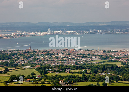Aerial view of Ryde, Isle of Wight Stock Photo - Alamy