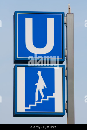 Germany Munich Subway U-Bahn sign Stock Photo - Alamy