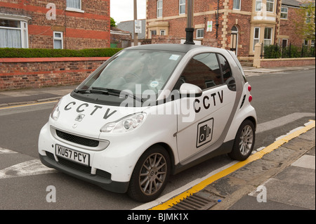 Mobile CCTV car for issuing traffic parking tickets UK Stock Photo - Alamy