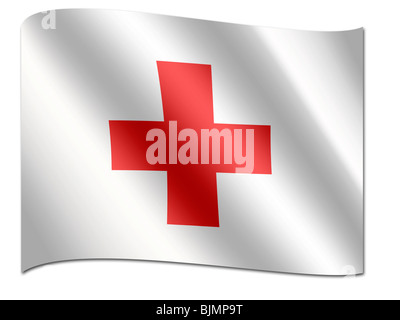 Red Cross flag Stock Photo - Alamy