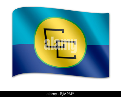 Flag of Caribbean Community Stock Photo - Alamy