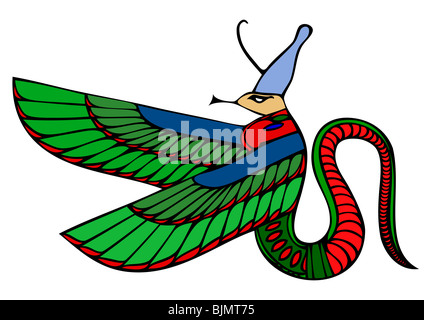 demon of ancient Egypt - dragon - mythical demon Stock Photo - Alamy
