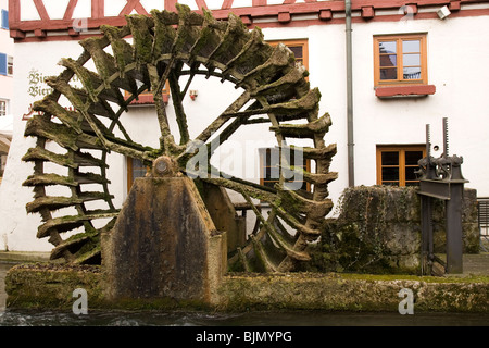 A waterwheel in the Fischerdorf District of Ulm, Germany Stock Photo ...