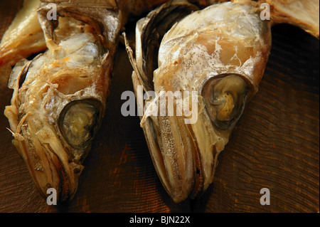 Dried salted hake fish, traditional food still Stock Photo - Alamy