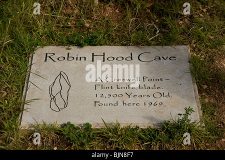 Robin Hood cave in Creswell Crags in Derbyshire Stock Photo - Alamy