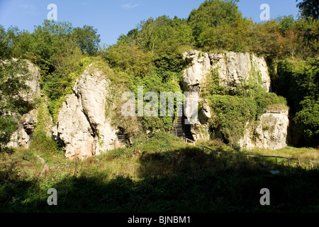 Creswell Crags in Derbyshire Stock Photo - Alamy