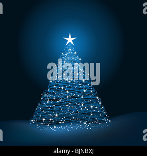 Sparkly Christmas tree background Stock Photo - Alamy