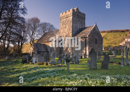 A church at Llanrhidian on The Gower Peninsula, Wales was thought to ...