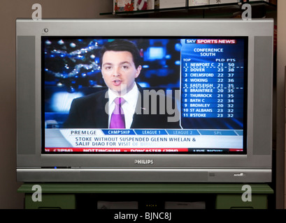 TV screen showing Sky Sports channel Stock Photo - Alamy