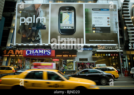 An advertisement for Palm Pre cell phones is seen on a Sprint/Nextel ...