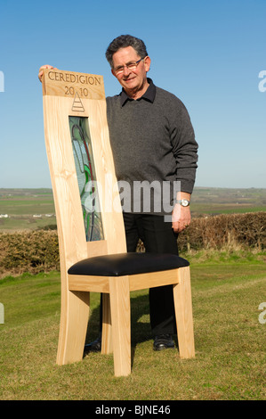 The bardic chair designed by Glan Rees for the winning poet at the 2010 ...