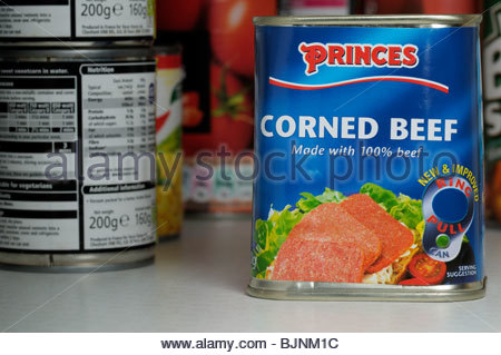 Tin of Princes Corned Beef Stock Photo: 27431057 - Alamy
