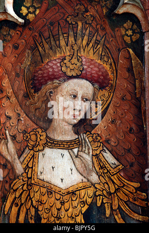 Painted Rood Screen depicting Orders of Angels, Dominions and Seraphim ...