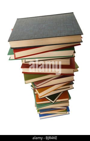 Stack of books aerial view Stock Photo - Alamy