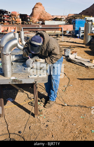 A man TIG welding Stock Photo - Alamy
