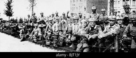 WWI - Germany occupation of Brussels, Belgium 1914, 21 August. German ...