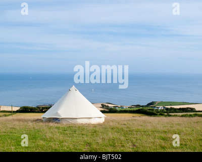 camping with tent near the sea Stock Photo - Alamy