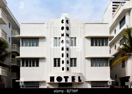 Congress Hotel art deco architecture on Ocean Drive, South Beach, Miami ...