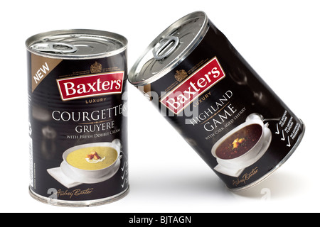 Two cans of Baxters luxury soups Stock Photo - Alamy