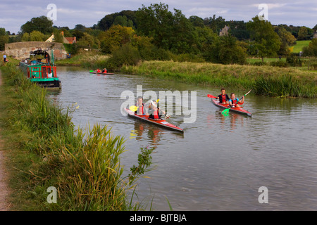 Canoeing on the Kennet and Avon canal going under a arch bridge in ...