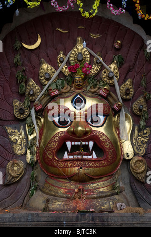 Nepal, Kathmandu, Durbar Square, Seto Bhairab, White Bhairab Stock ...