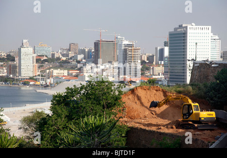 Old and new buildings make up Angola's capital city, Luanda Stock Photo ...