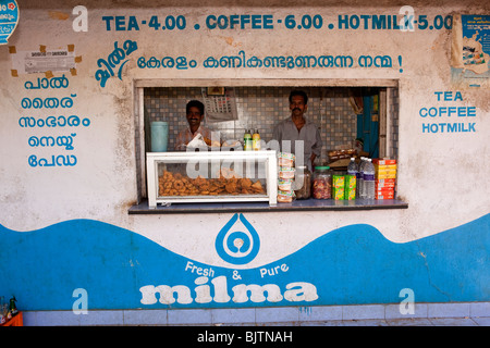 Roadside tea stall in Kerala south India Stock Photo - Alamy