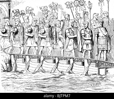 military, ancient world, Roman soldiers attacking a Germanic redoubt ...