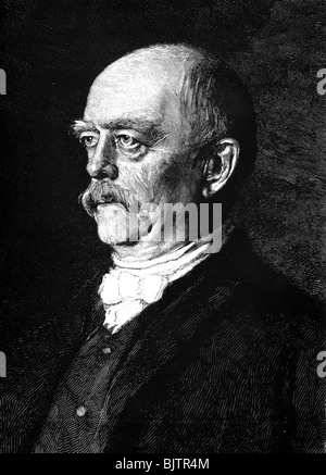 Otto von Bismarck portrait after A Fischer . Prussian and German ...
