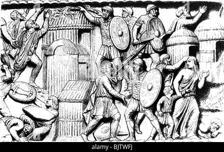 events, Marcomannic Wars 166 - 180, the King of the Quadi watching ...