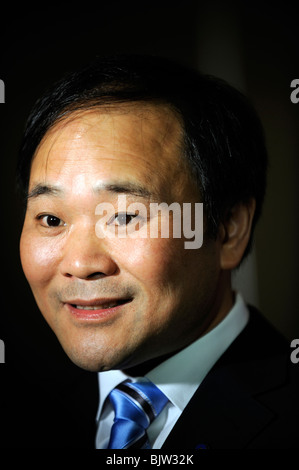 Li Shufu, Chairman of Geely Holding Group, attends the offline ceremony ...