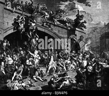French Revolution 1789 - 1799, uprising of the Vendee, mass execution ...