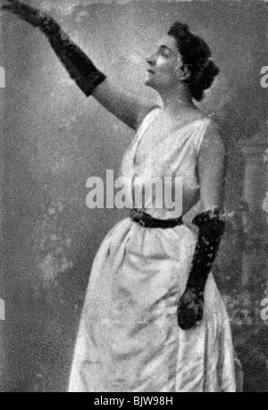 Portrait of Yvette Guilbert - a French cabaret singer and actress ...