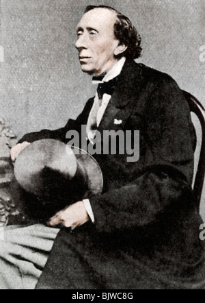 Hans Christian Andersen, Danish Author Vintage Drawing Stock Photo - Alamy
