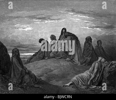 religion, biblical scenes, Old Testament, Moses strikes water from the ...