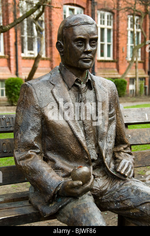 Alan Turing Memorial Monument At Manchester England 2019 Stock Photo ...