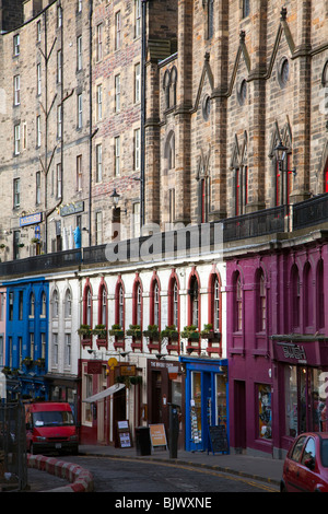 Edinburgh, colored houses of Victoria Street Scotland May 8th - 19th ...