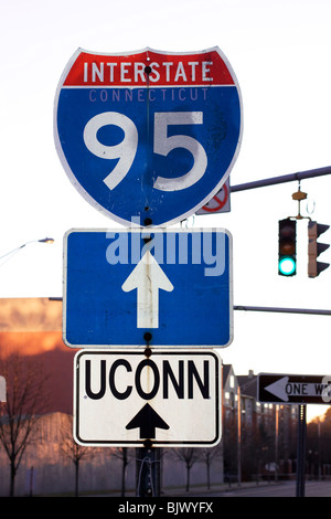 Sign on i95 interstate 95 highway in Virginia for exit way to ...