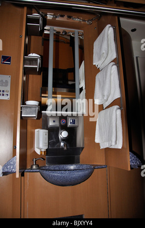 German EuroNight train compartment, 1st class Stock Photo - Alamy
