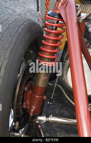 front suspension spring on a drag racing car Stock Photo - Alamy