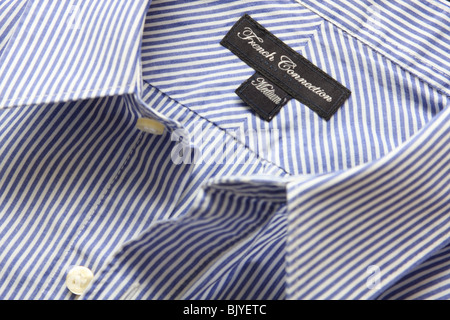 label - French Connection label in man's jumper clothing garment Stock ...