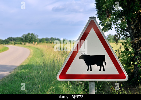 Warning-sign cows sign traffic sign traffic signs advice respect ...