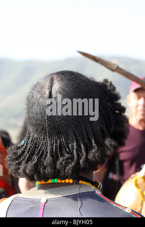 Africa Ethiopia Lalibela Plaited hair Stock Photo - Alamy